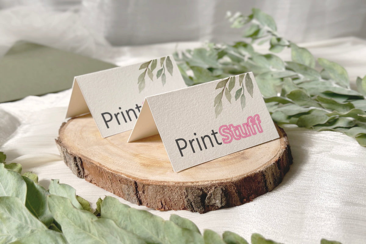 Folded Place Cards — Print Stuff