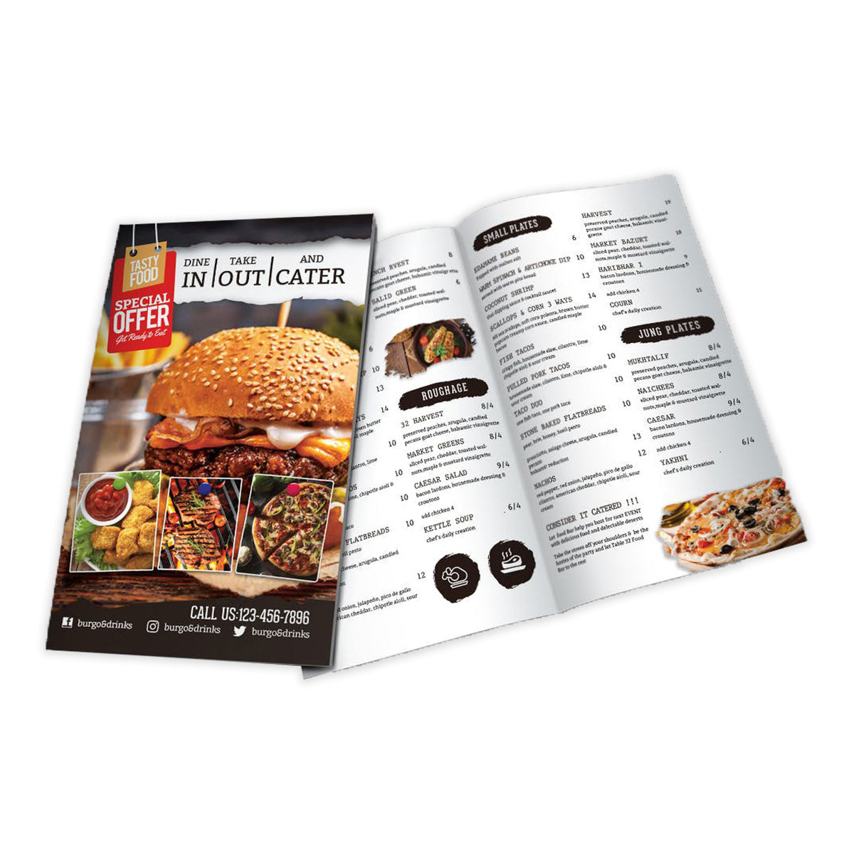 A3 Laminated Menus — Print Stuff